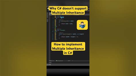 How To Implement Multiple Inheritance In C Coding Shorts Csharp Inheritance Interfaces