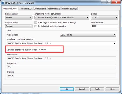 Assign Coordinate Systems To An Autocad Civil 3d Dwg File Using Api