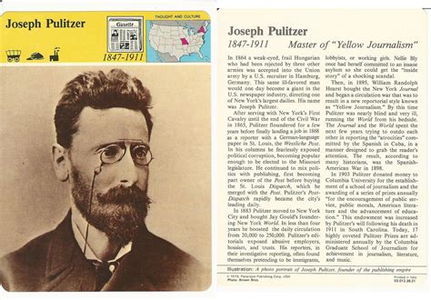 Joseph Pulitzer Yellow Journalism William Randolph Hearst Joseph