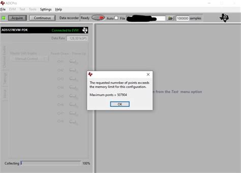Ads1278evm Pdk Adcpro Data Recorder Error Code Data Converters Forum