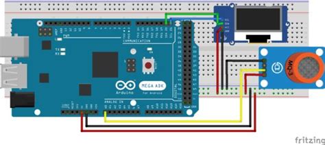 Arduino Breathalyzer Using Mq3 Gas Sensor And Oled Display