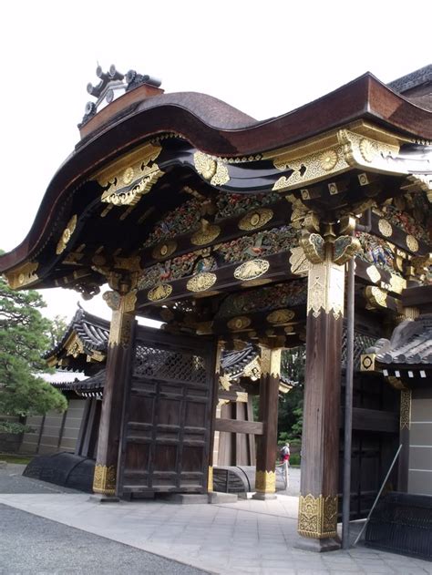 Nijo Castle Kyoto Japan Lysthus Japansk Arkitektur