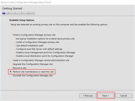 sccm site server in place upgrade from windows server 2012 r2 to