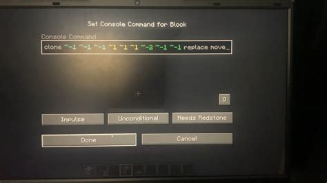 Need Help With The Command Block Clone Command Rminecraft