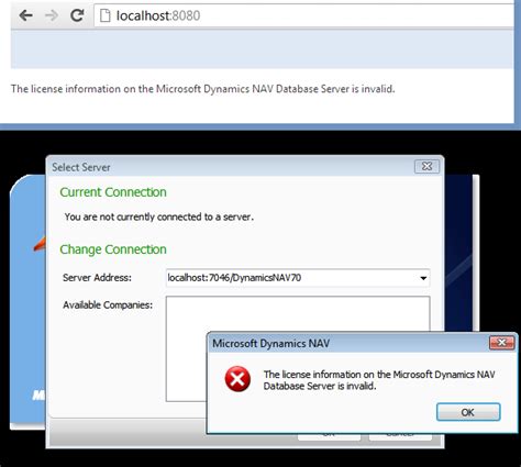 NAV Error The License Information Server Is Invalid Mibuso Com