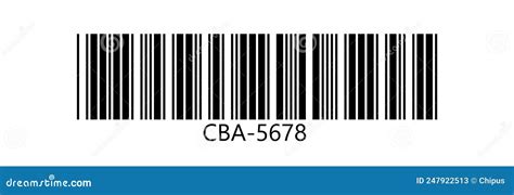 Linear Vector Bar Code Template Barcode Pattern 247922513