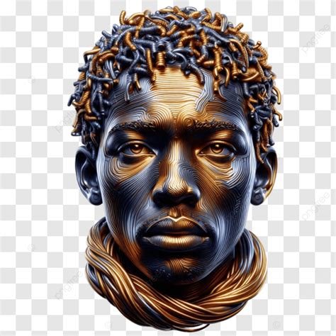 곱슬머리의 남자 청동 조각상 곱슬머리 남자의 청동 조각상 복잡한 디테일과 매혹적인 모습을 보여주는 미술 Png 일러스트 및 이미지 에 대한 무료 다운로드 Pngtree