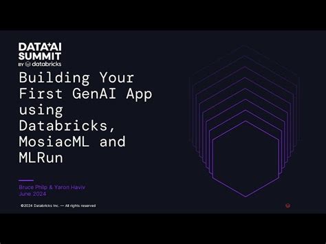 Free Video Building Your First Genai App Using Databricks Mosaicml And Mlrun From Databricks