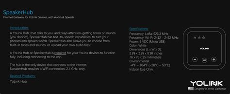 Yolink Lora Smart Door Sensor Starter Kit Speakerhub Audio Hub And 3 Door Sensors