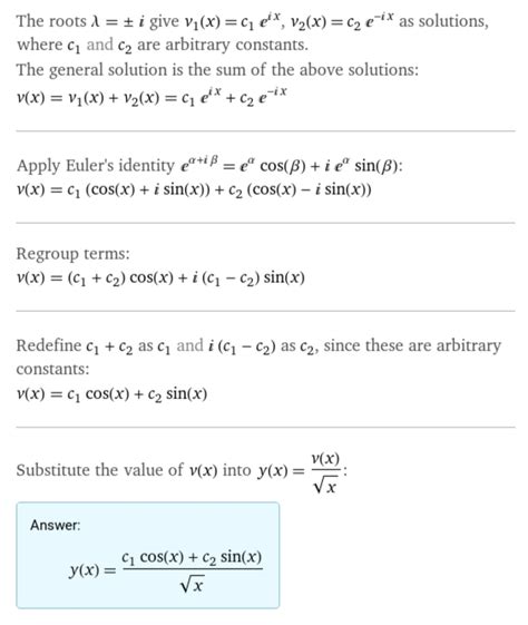 [solved] 8 Solve The Linear Second Order Homogeneous Ode Say Course Hero