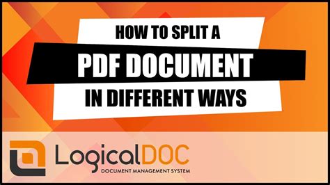 How To Split A PDF Document In Different Ways YouTube