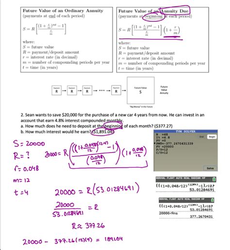 Example Annuity Due Math 110 Studocu