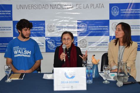 La Profesora Silvia Delfino Recibió El Premio Rodolfo Walsh Facultad