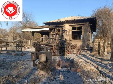 ရွှေဘို၊ ထူးကြီးရွာကို စစ်တပ် မီးရှို့ဖျက်ဆီးမှု ရွာလုံးကျွတ် ပြာကျ Khit Thit Media