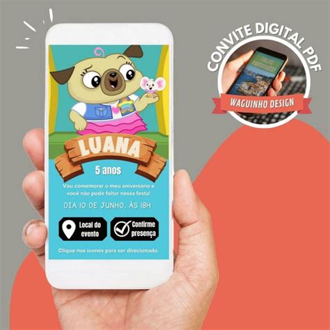 Convite De Aniversario Interativo Chip E Potato Elo7