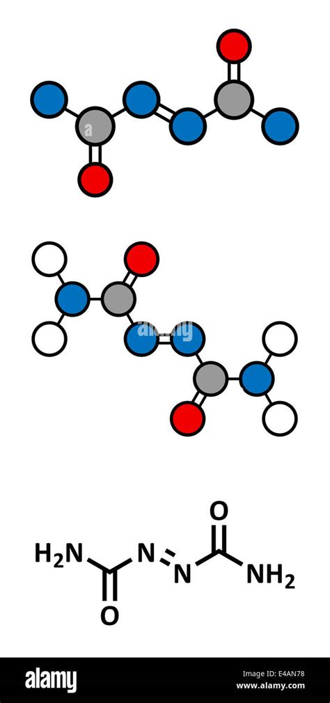Azodicarbonamide Food Additive Molecule Used In Bread Production As Flour Improving Agent And
