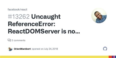 Uncaught Referenceerror Reactdomserver Is Not Defined · Issue 13262