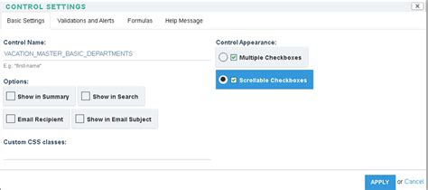 Form Builder Options