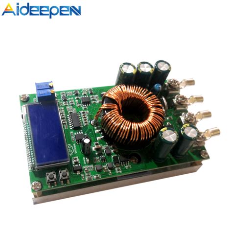 Aideepen 20A DC DC High Power Adjustable Step Down Power Supply Module 7V 50V To 0 36V With LCD