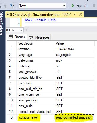 Sql Server Is It Possible To Override A ReadCommittedSnapshot