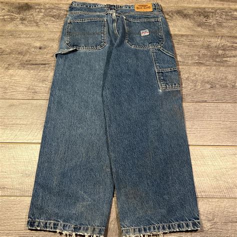 90s Old Navy Loose Fit Carpenter Jeans 32x27 Depop