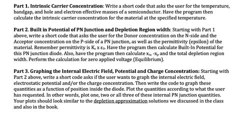 Solved Please Solve For Part Part And I Is There Just Chegg Com