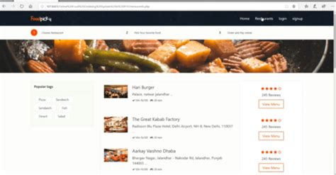 Online Food Ordering System In Php Advance Projectworlds Store