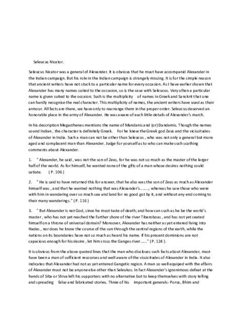 Pdf Seleucus Nicator