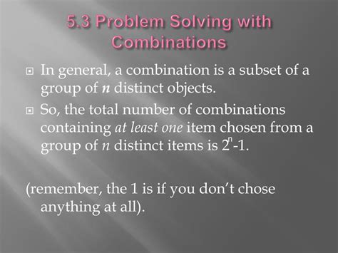 PPT UNit 2 Combinations And Binomial Theorem PowerPoint Presentation ID 1158541