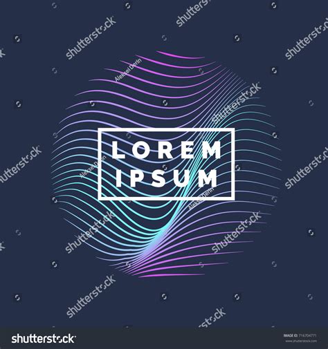 Vector Abstract Background Colored Dynamic Waves Stock Vector Royalty