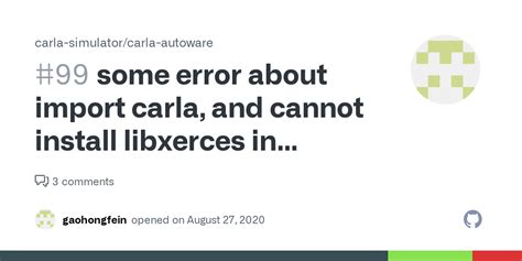 some error about import carla and cannot install libxerces in docker