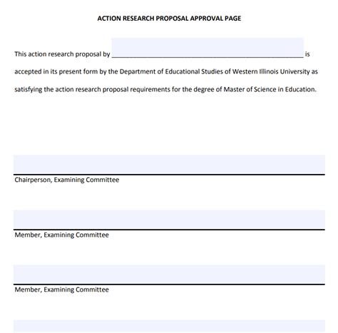 14 Best Action Research Proposal Examples