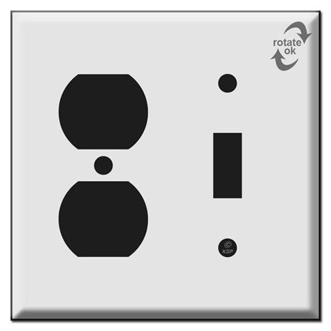 Vertical And Horizontal 3 Toggle Combo Wall Switch Plates