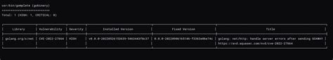 CVE Reported By Trivy Issue Hairyhenderson Gomplate GitHub