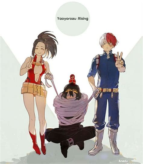 Todoroki Shouto And Aizawa Shota And Yaoyorozu Momo Boku No Hero Academia