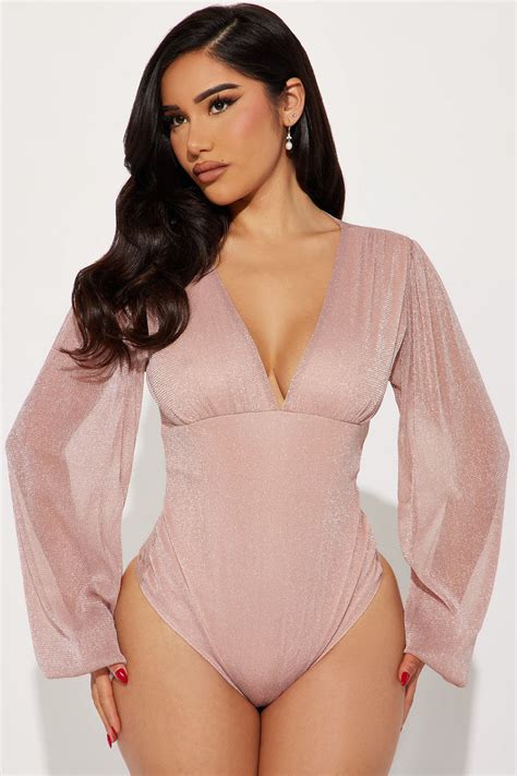 Sitting Pretty Mesh Bodysuit Pink Fashion Nova