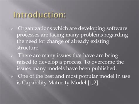 PPT Software Process Improvement Using Capability Maturity Model PowerPoint Presentation ID