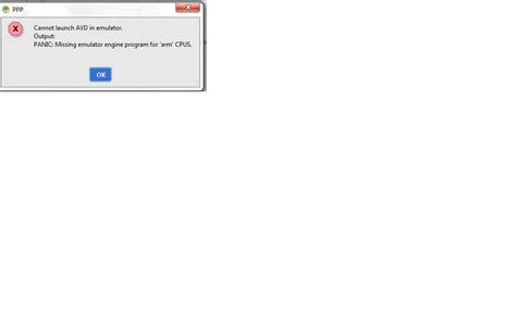 PANIC Missing Emulator Engine Program For Arm CPUS In Android Studio Stack Overflow