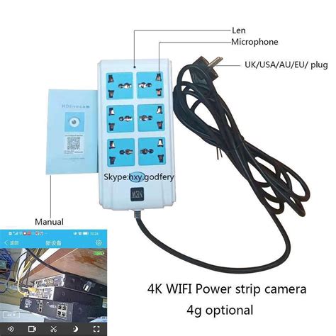 Uk Plug Socket Spy Camera 4k With Audio