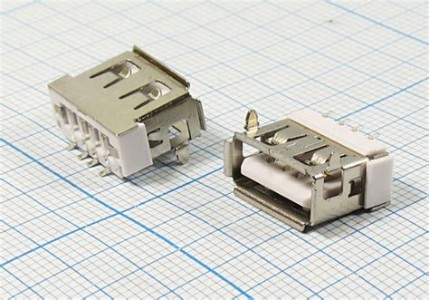 Разъемы USB / гн USB \A\4P2C\плат\угл\SMD\USBA-1J BS1 - интернет ...