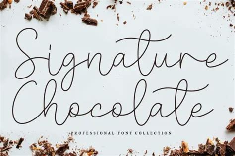 Signature Chocolate Script Font Upfonts