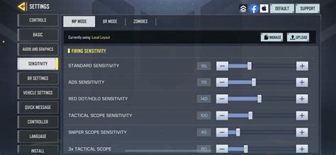 Cod Mobile Button Layout Sensitivity And Blueprints For My Top 2 Guns