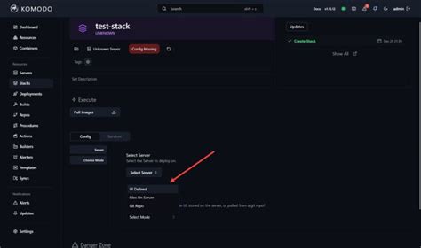 portainer alternative komodo for docker stack management and deployment
