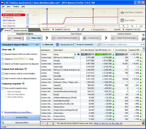 Profiling The Memory Usage Of A Net Application With Ants Memory