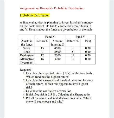 Solved Assignment On Binomial Probability Distribution