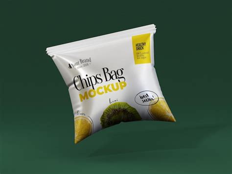 Premium Psd Chip Package Floating Mockup Design