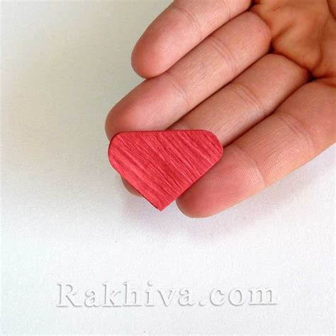 Сърце от панделка хартия Идея за подарък от нищо нещо как се прави