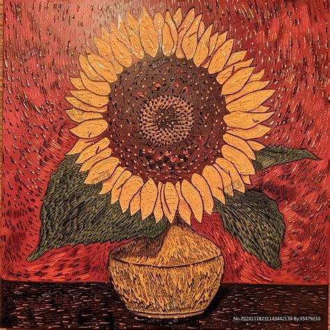 ai创作图梵高画的向日葵 向日葵版画 向日葵美术绘画 装饰画向日葵 向日葵绘画 葵花艺术画 向日葵艺术画 葵花籽装饰画 葵花美术绘画 向日葵花