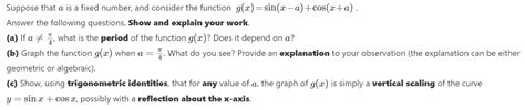 Solved Suppose That A Is A Fixed Number And Consider The Chegg Com