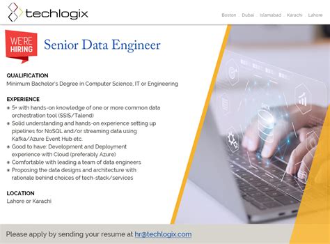 FCIT Job Ad Senior Data Engineer